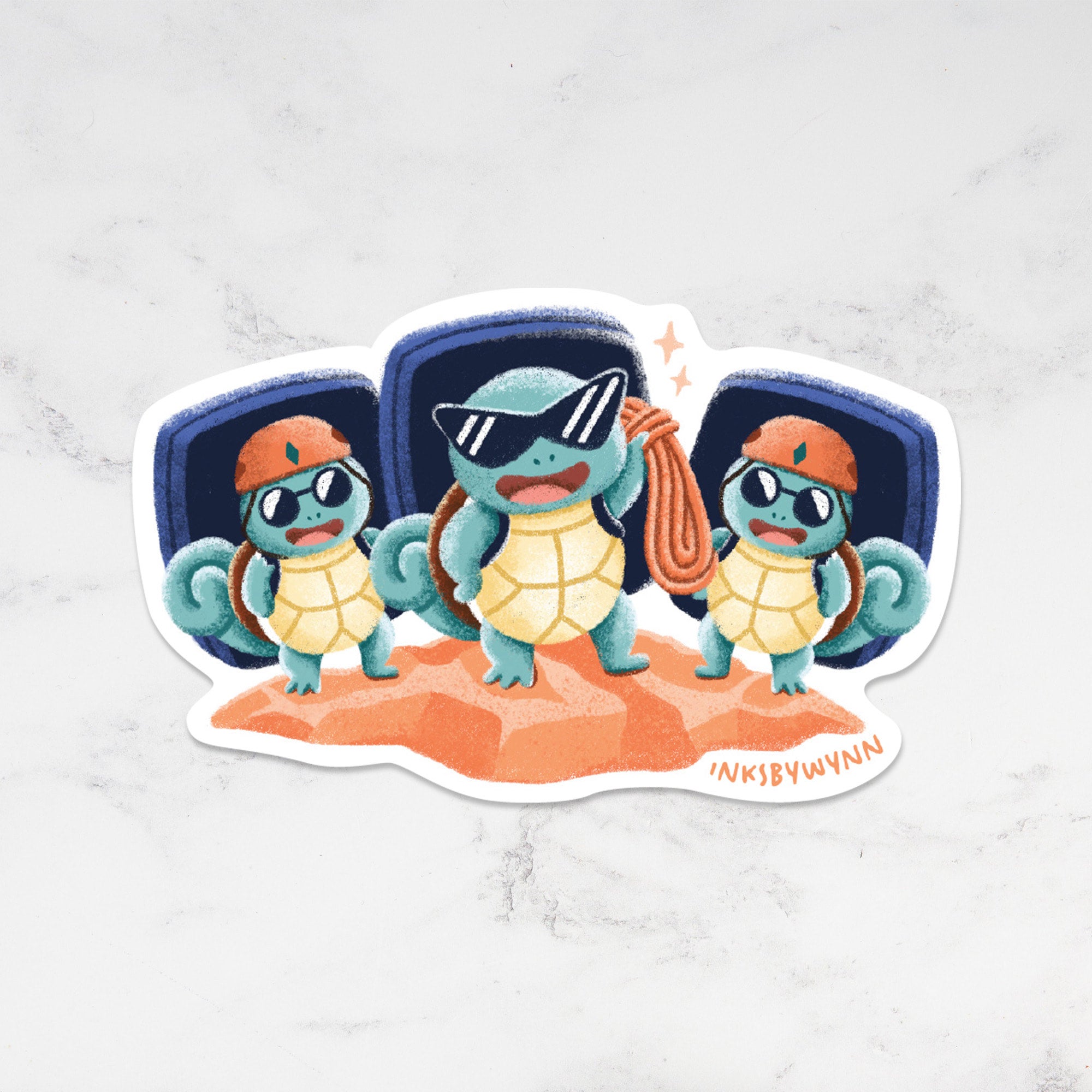 squirtle squad chibi